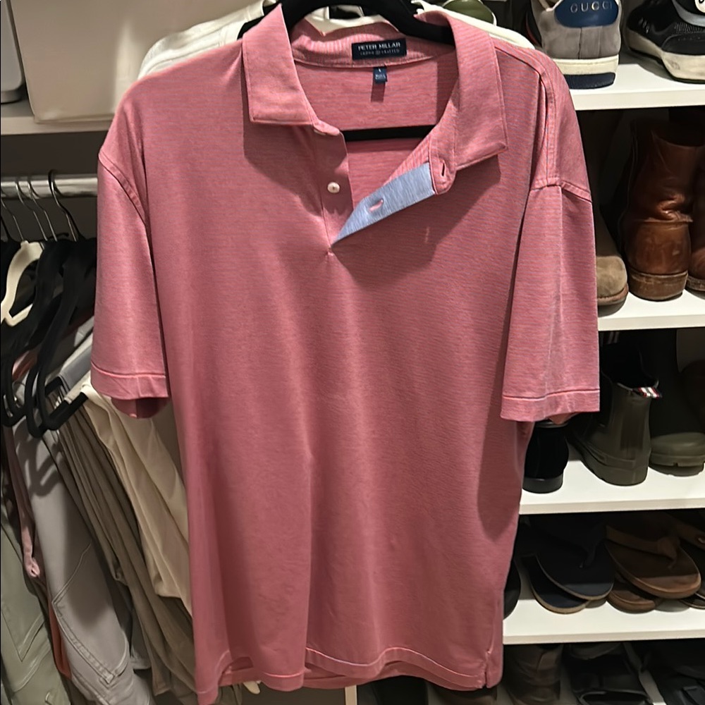 Peter Millar Red And Blue Polo Classic - Gem